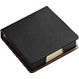 Amazon.com : Self Stick Note Pad Holder Leather Name Cards Holder ...