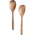 Amazon.com: GinSent Wooden Spoons for Cooking,12 Inch Comfort Thick ...
