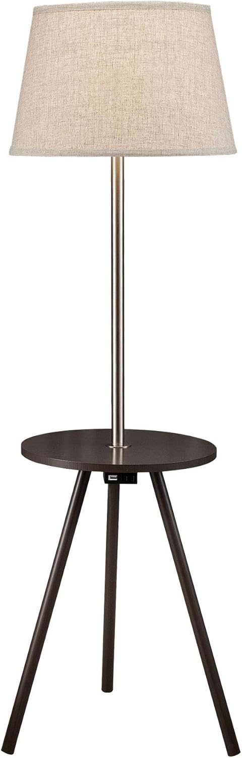 Amazon.com: SH Lighting Round End Table Floor Lamp Combo - Features USB ...