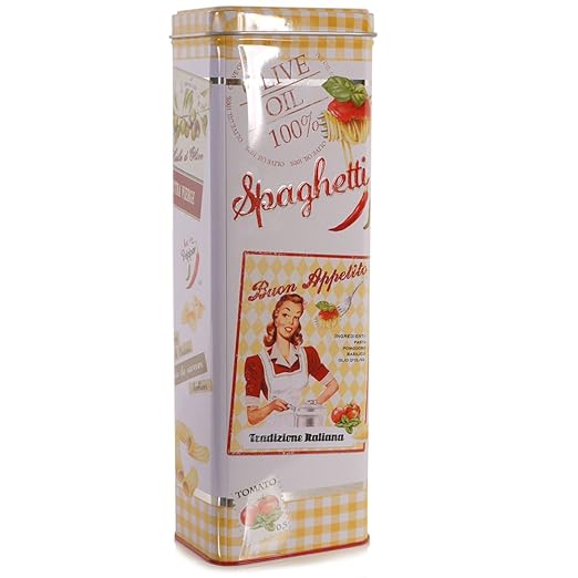 SPAGHETTI TIN BOX 10x7x29cm: Amazon.co.uk: Kitchen & Home