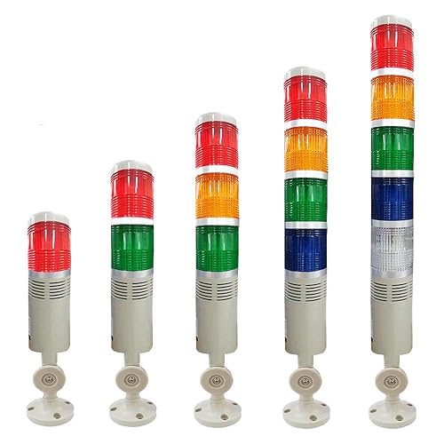 YJINGRUI 5 Stack LED Signal Tower Light, Industrial Flashing LED ...