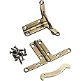 Small Solid Brass Quadrant Hinges, Antique Brass, Pair - Cabinet And Furniture Hinges - Amazon.com