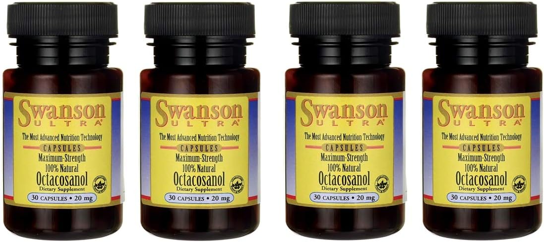 Amazon.com: Swanson Maximum-Strength Octacosanol 20 Milligrams 30 ...
