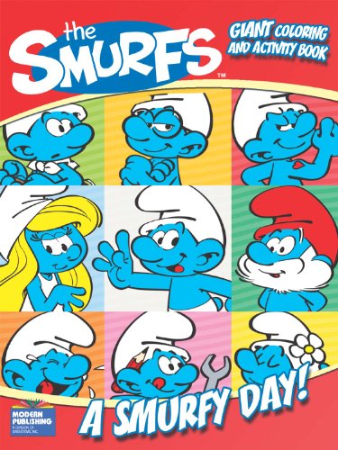 the Smurfs A Smurfy Day! Giant Coloring and Activity Book: Modern ...