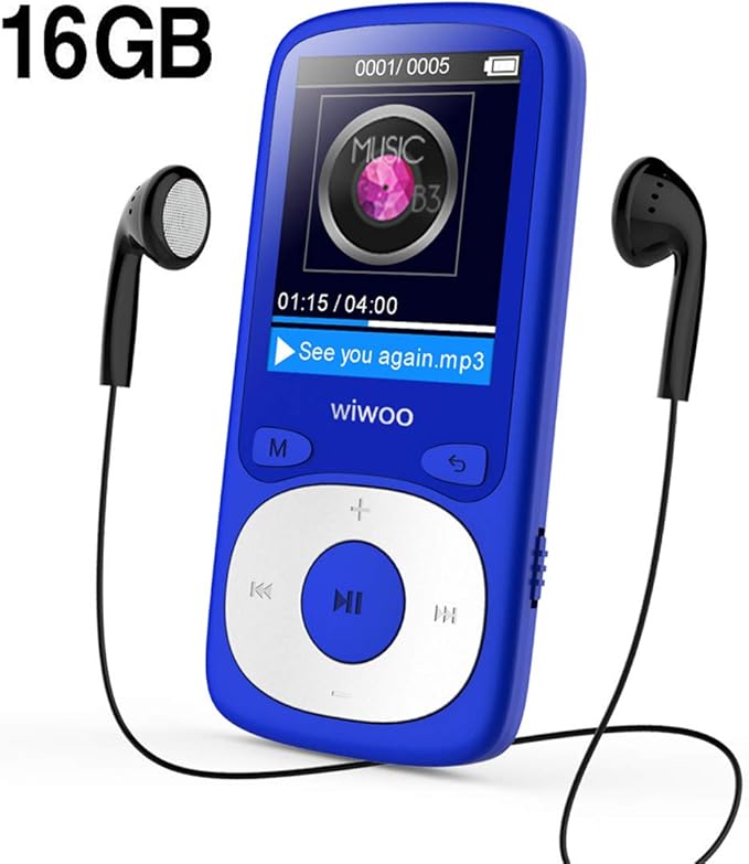 Wiwoo Lecteur MP3, 16GB Lecteur De Musique avec Radio, Magnétophone ...