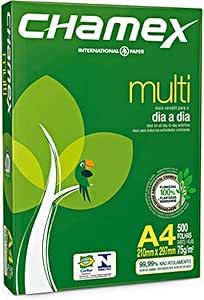 Papel Chamex Multi A4 210x297: Amazon.com.br: Papelaria e Escritório