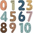 Amazon.com: Qyeahkj Jumbo Numbers Boho Rainbow Classroom Numbers Poster ...