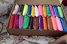 Amazon.com : HoneyToys 24PCS Colorful Kids Modeling Clay Air Dry Clay Studio Toy 24 Bright Color ...