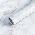rabbitgoo Marble Contact Paper for Countertops, Self Adhesive Peel and ...