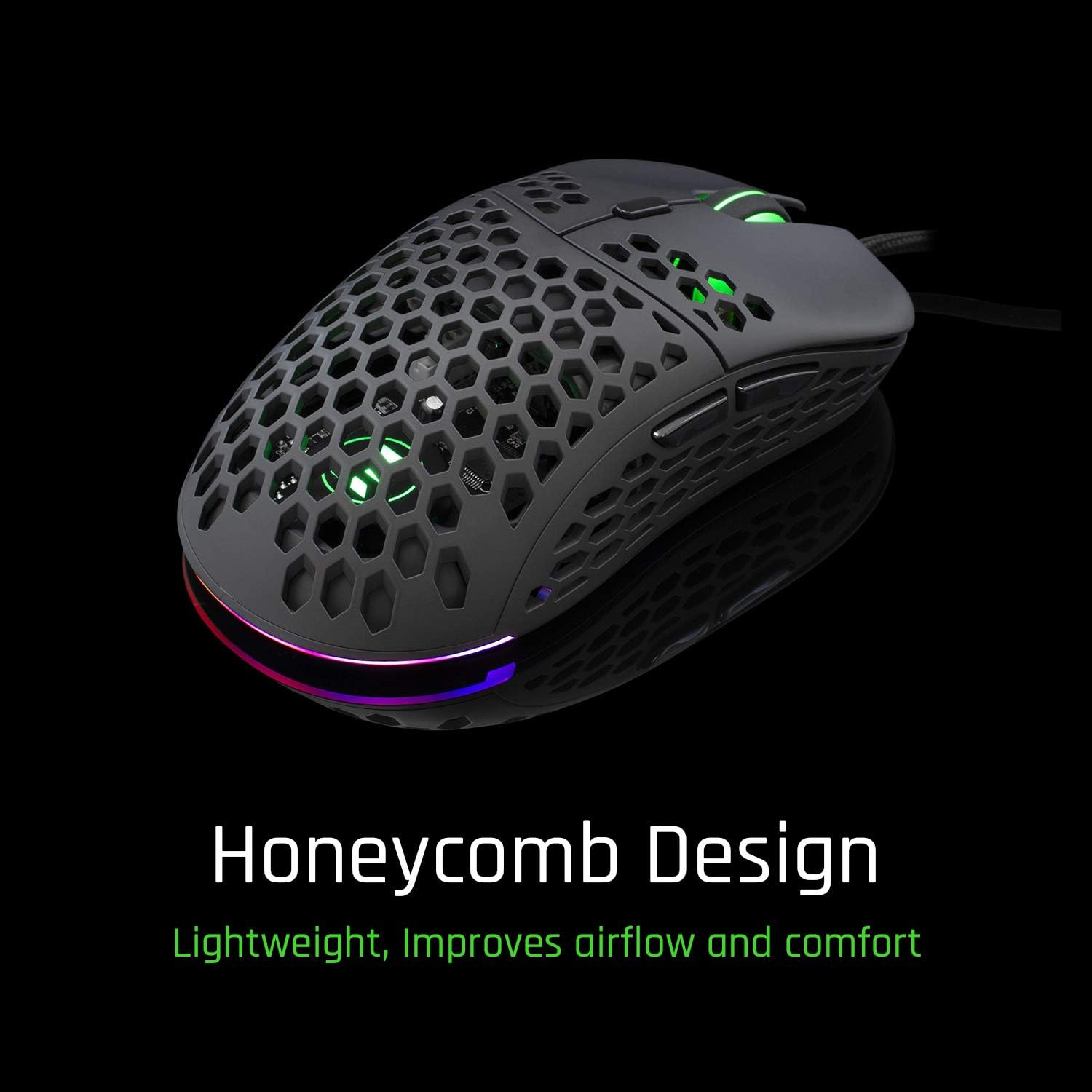 eShark Naginata Wired USB Esports Lightweight Gaming Mouse 16000 DPI, 6 ...