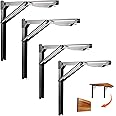 Amazon.com: Ultrawall 24 inch Black Sturdy Folding Shelf Brackets ...