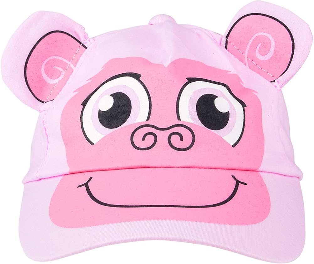 Amazon.com: Kids Adjustable Pink Monkey Animal Zoo Baseball Cap Hat ...