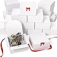 Amazon.com: CHARMGIFTBOX 20 PCS 8x8x4 Inch White Gift Boxes with Lids ...