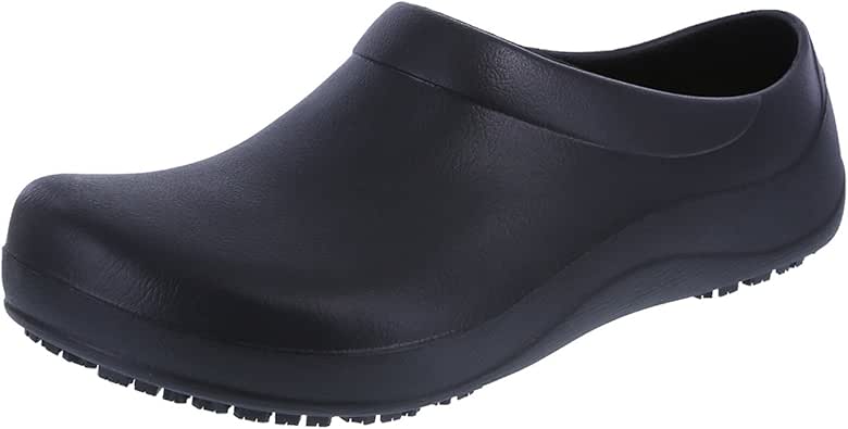 Amazon.com | safeTstep Black Men's Slip Resistant Chef Clog 13 Wide | Shoes