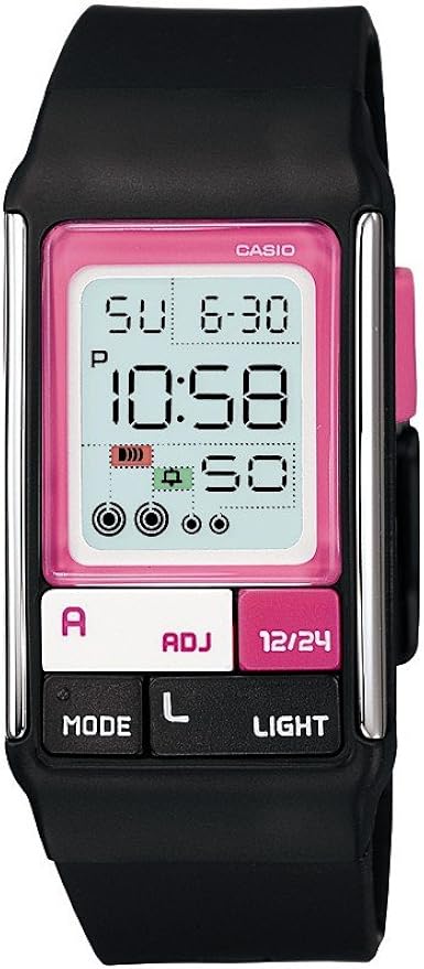 Casio Damen-Armbanduhr Digital Kunststoff schwarz LDF-52-1AEF: Amazon ...