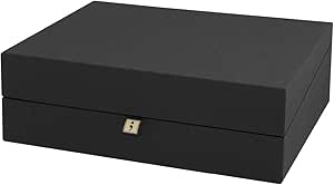 Amazon.com : Semikolon Waterproof Letter/A4 Size Document Storage Box, Black : Storage File ...