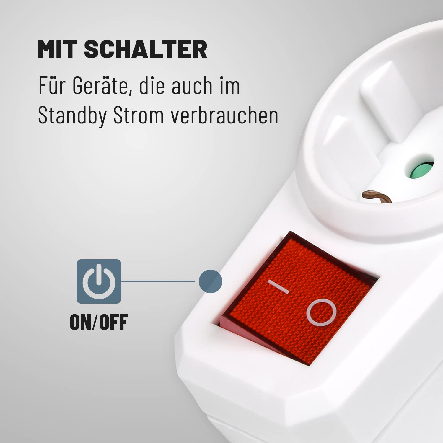 Mua Greate 3 x Switchable Socket with Switch 1 Gang - Schuko Socket ...
