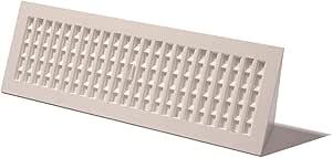 Decor Grates PL18BB-WH 18-Inch Plastic Baseboard Register, White ...