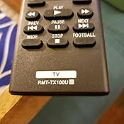 Amazon.com: Sony LED Smart TV Remote Control RMT-TX100U/ RMT-TX300U ...