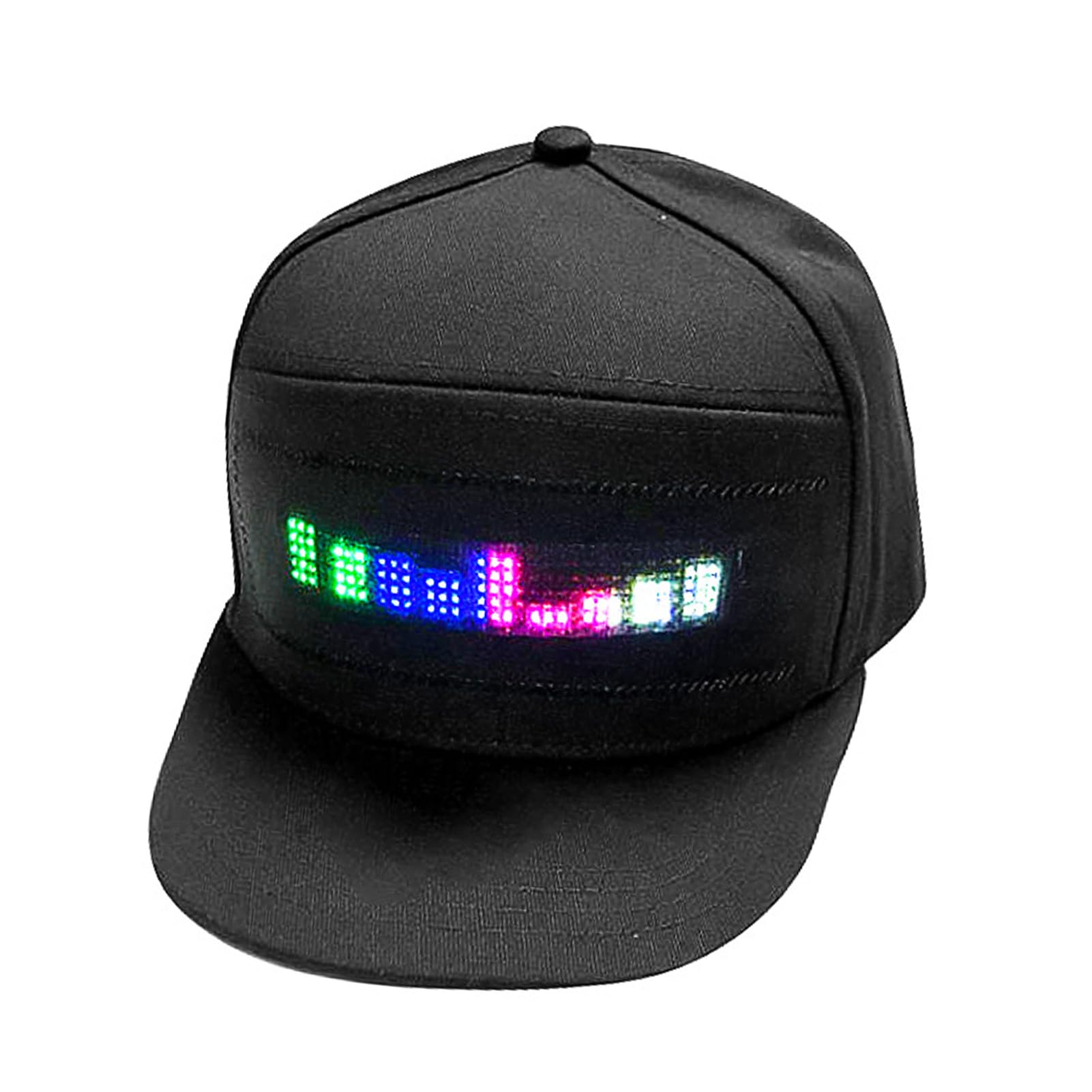Programmable LED Hat APP Control Colorful LED Cap Removable Adjustable ...