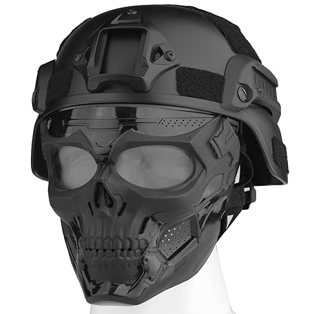 Mua VPZENAR Airsoft Helmet and Mask, Airsoft Full Face Mask, Detachable ...