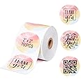 Amazon.com : Phomemo 2" Pattern Circle Thermal Sticker Label, Self ...