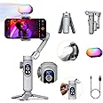 Amazon.com: AOCHUAN iPhone Gimbal, 3-Axis Gimbal Stabilizer for Smartphone w/RGB Magnetic Fill ...