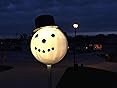 Amazon.com: Snowman Head Christmas Outdoor Light lightpost / Lamppost ...