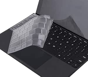 CASEDOO for Surface Go 2 Keyboard Cover, Ultra Thin Clear Keyboard Skin ...