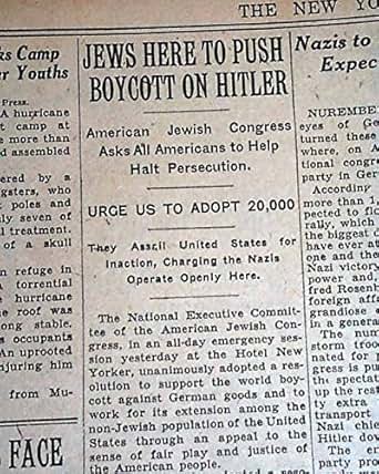 Amazon.com: BOYCOTT BY JEWS on Germany & Adolph Hitler Pre JEWISH ...