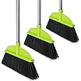 Amazon.com: 3 Packs Indoor Brooms for Sweeping Hardwood Floor Green ...