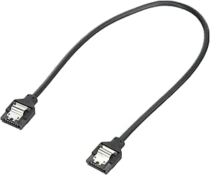 Amazon.com: StarTech.com 12in Latching Round SATA Cable - Round SATA ...