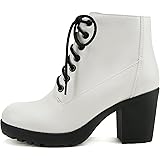 Soda Chalet - Botas de tobillo de inspiración militar con cordones y ...