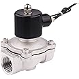 Amazon.com: GOVALVE SUS304 Electric Solenoid Valve - 1" NPT 24V DC Stainless Steel Normally ...