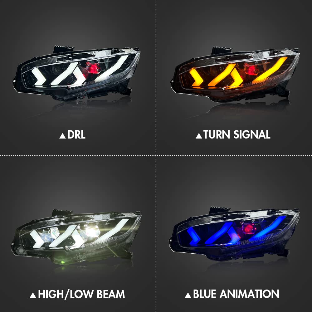 Mua T T-ABC New Headlamp Compatible with 2016-2021 Honda Civic ...