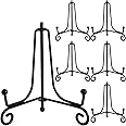 Amazon.com: HENABLE 6PCS Premium Black Iron Plate Stands for Display 4 ...