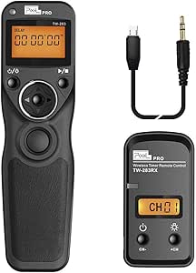Amazon.com : Wireless Remote Commander Shutter Release Cable Timer Pixel TW-283 S2 Wired Shutter ...