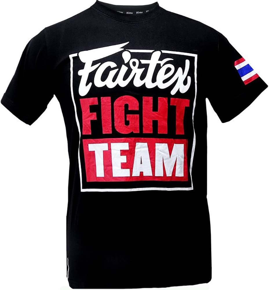 Fairtex T-Shirt, Fight Team, TST51, schwarz-rot, Boxing, Muay Thai Tee ...