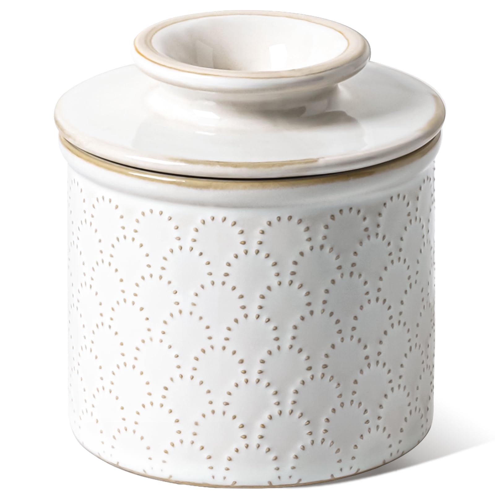LE TAUCI Butter Crock, Butter Dish with Lid, Butter Container for ...