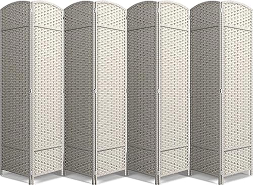 Sorbus 8 Panel Room Divider 6 ft. Tall - Privacy Screen, Extra Wide ...