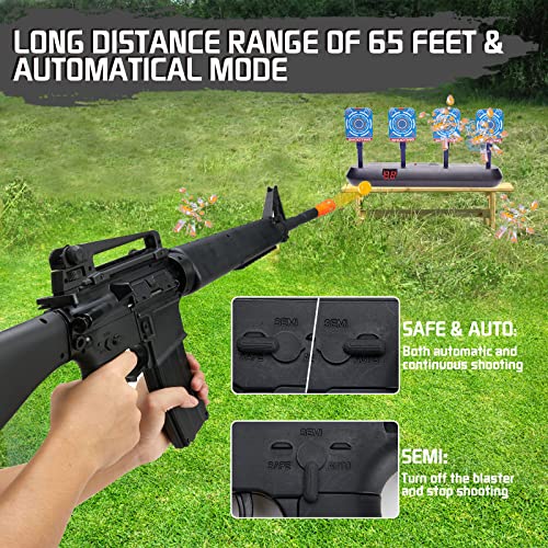 Gel Ball Blaster M16, Automatic Splatter Ball Blaster Toy with Shooting ...
