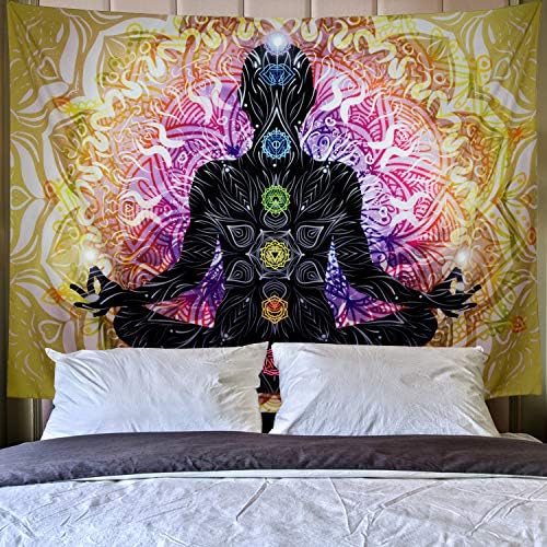 Lahasbja Seven Chakra Tapestry Yoga Meditation Tapestry Wall Hanging ...