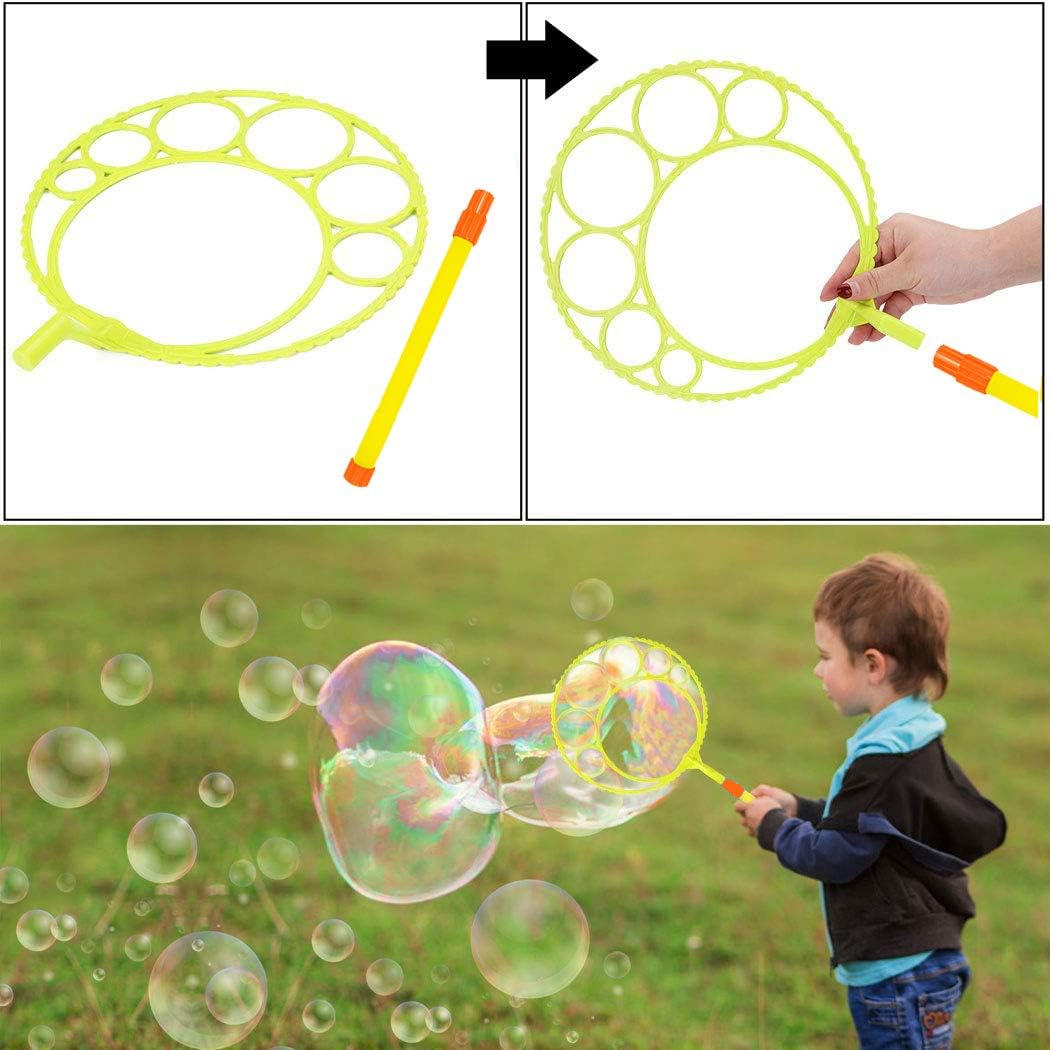 EPCHOO Giant Bubble Wands Set, Colorful Big Bubble Wands Kit Bubble ...