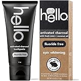 Amazon.com : Hello Activated Charcoal Epic Teeth Whitening Fluoride ...