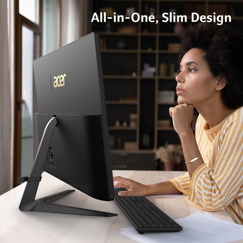 Acer Aspire 24" FHD All-in-One Desktop 2022, 6-Core 12th Intel Core I3 ...