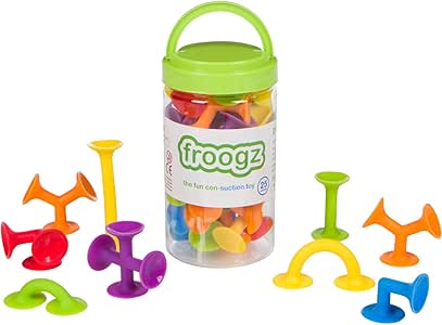 Amazon.com: Froogz - 25 Piece Suction Toy Construction Set | Building ...