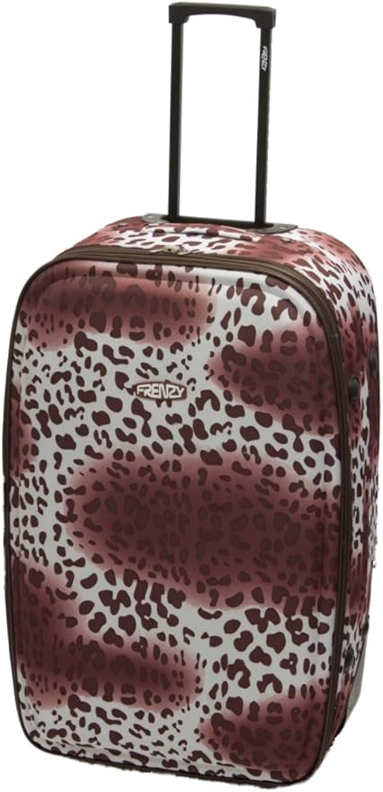 Safari Brown Leopard Print Luggage Suitcase 28": Amazon.co.uk: Clothing