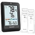 Amazon.com: Newentor Indoor Outdoor Thermometer Wireless, Remote ...
