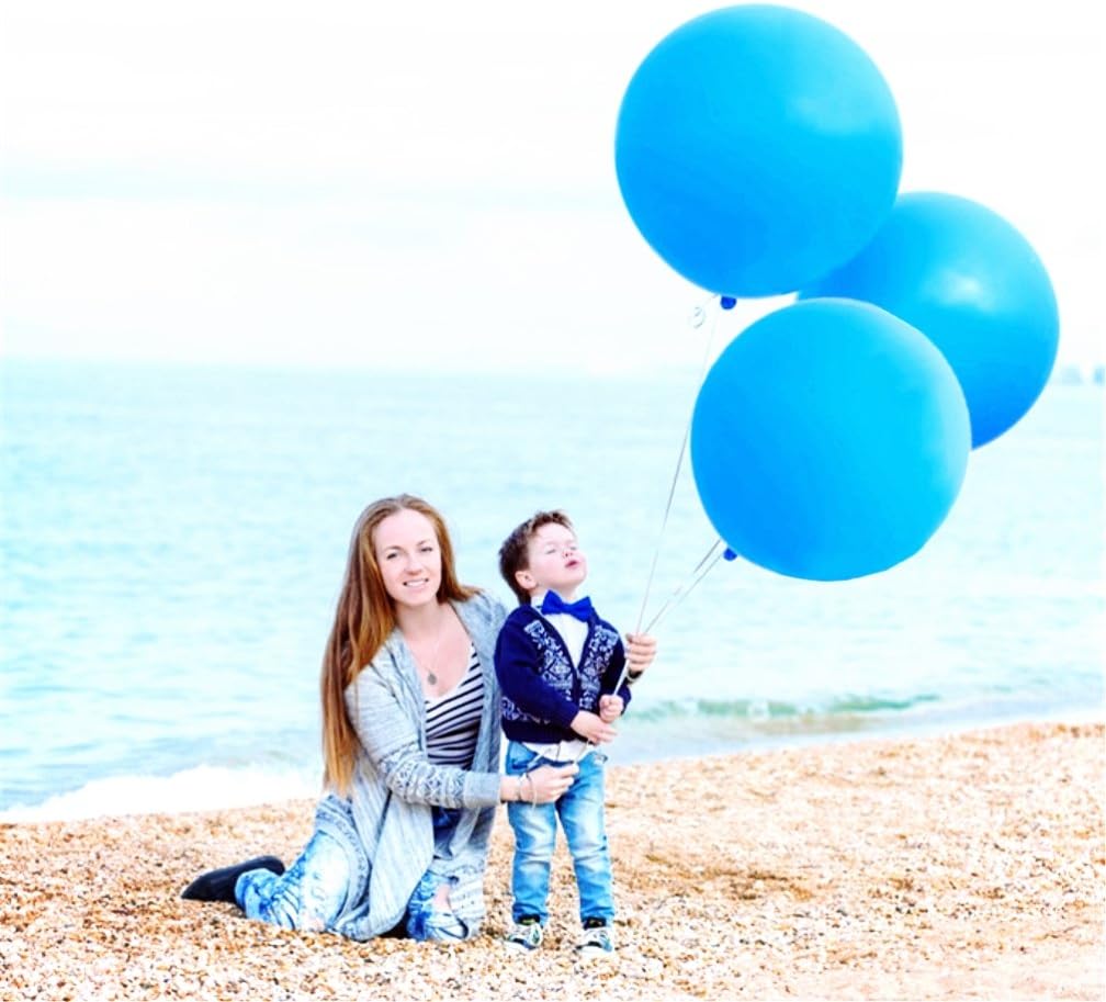 5 Big Balloons – 36 Inch Round Balloons – Extra Large & Thick Balloons ...