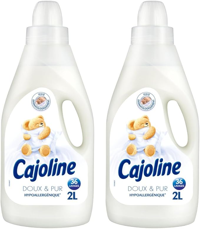 Cajoline Adoucissant Doux & Pur Hypoallergénique Bébé 2l 36 Lavages ...